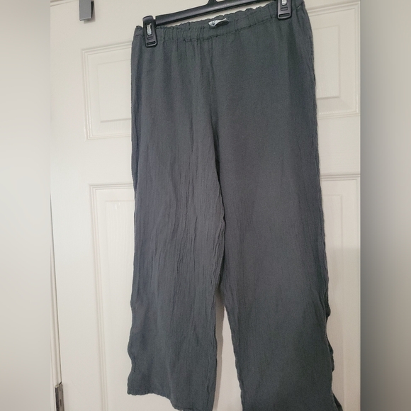 Oh My Gauze! | Pants & Jumpsuits | Oh My Gauze Womens Gray Crinkle 0 ...